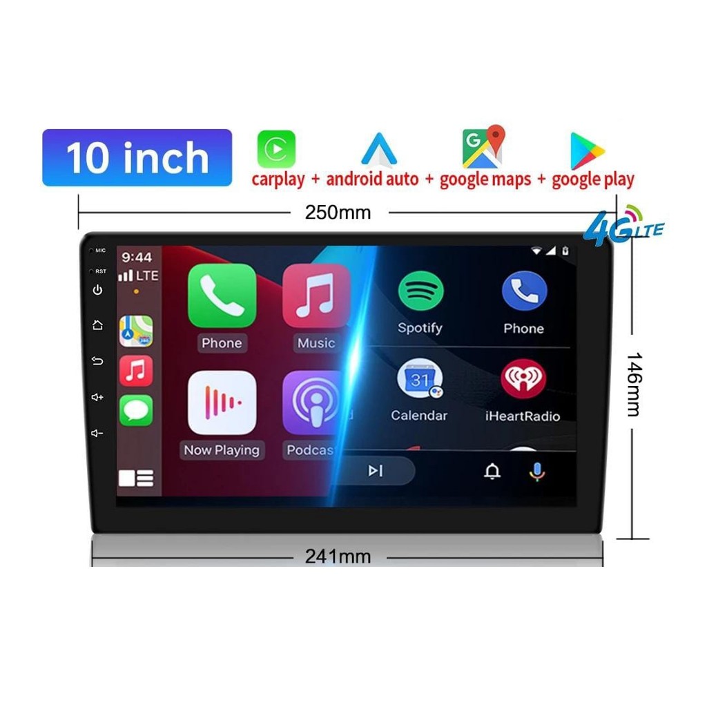 8-Core TS18 4G SIM CARD (2GB RAM 32GB ROM) CarPlay Android Auto IPS ...