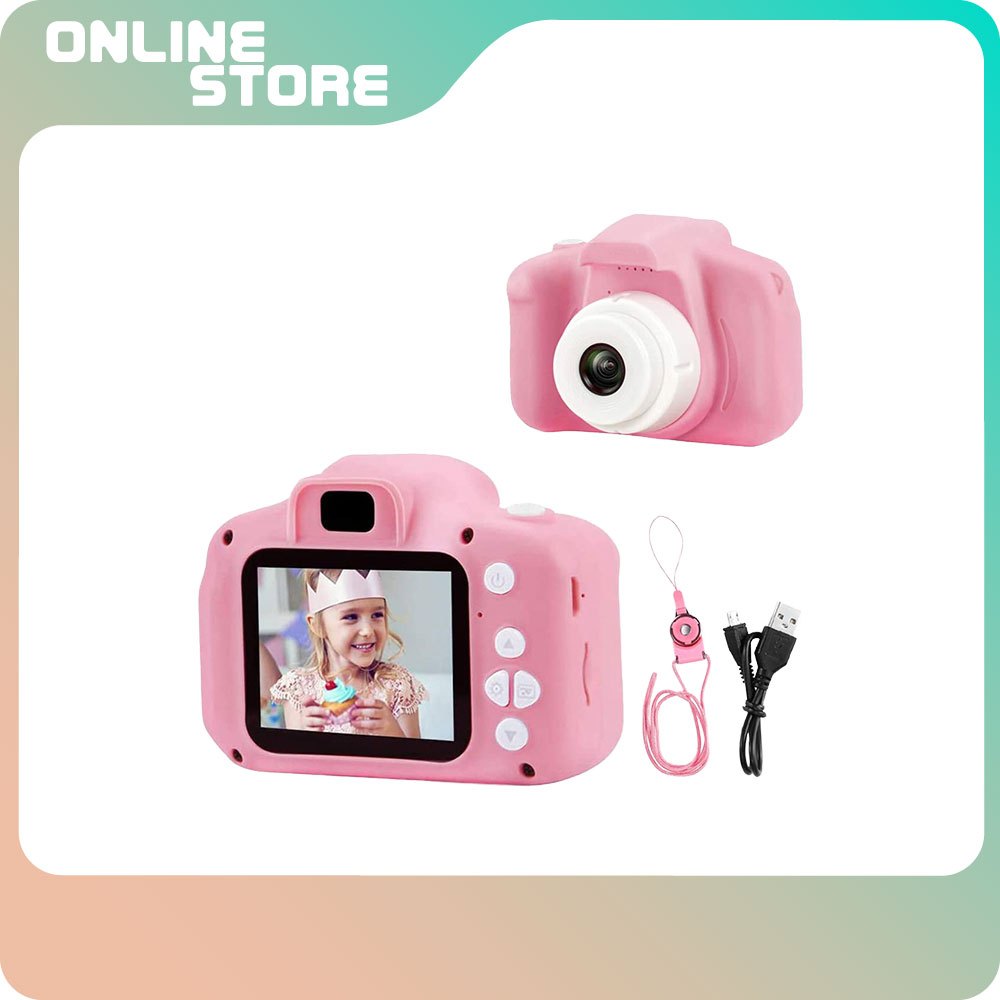 Cute Children Digital Camera HD Mini Kids Camera 2 Inch Action Camera ...