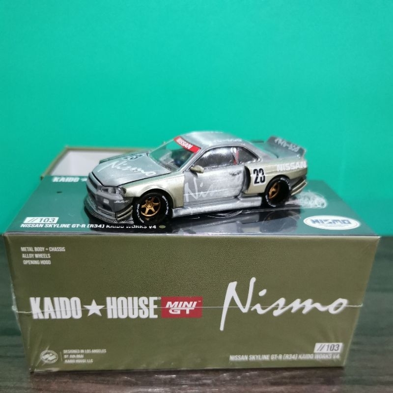 Kaido House X Mini GT # 103 Nissan Skyline GTR R34 Kaido Works V4 Chase ...