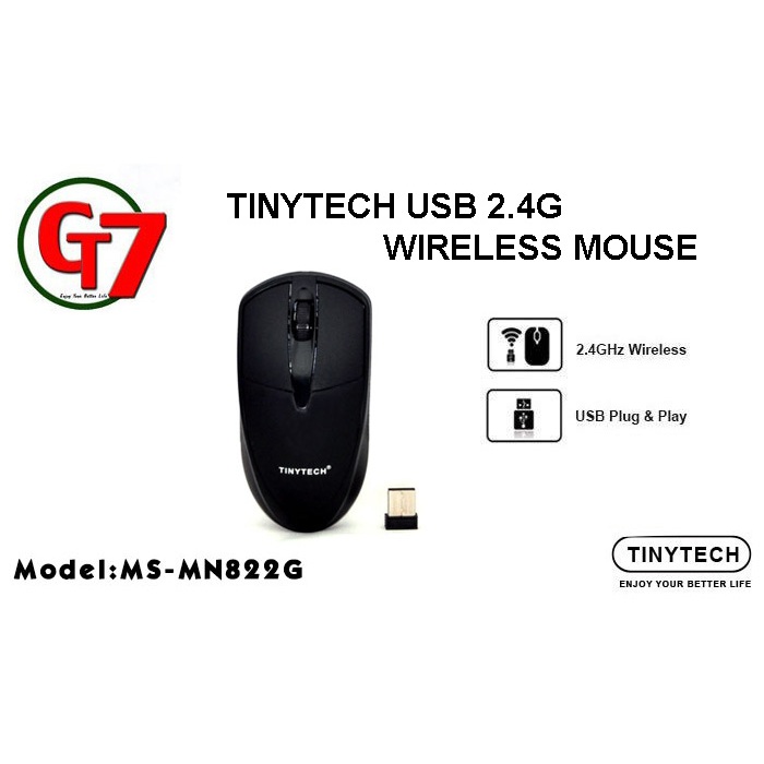 TINYTECH USB 2.4G WIRELESS MOUSE (MS-MN822G) | Shopee Malaysia