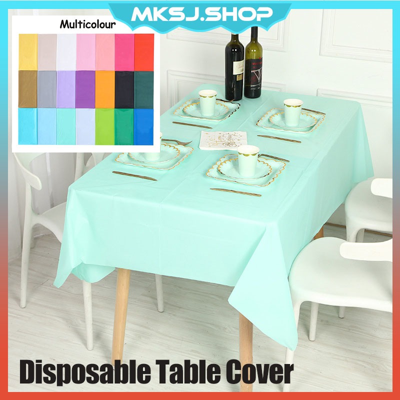 Waterproof Table Cloth Cover 137x183cm Plastic Tablecloth Oil-proof PVC ...