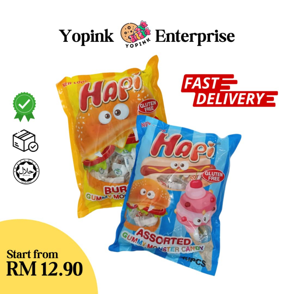 HAPI GUMMY MONSTER CANDY | Shopee Malaysia