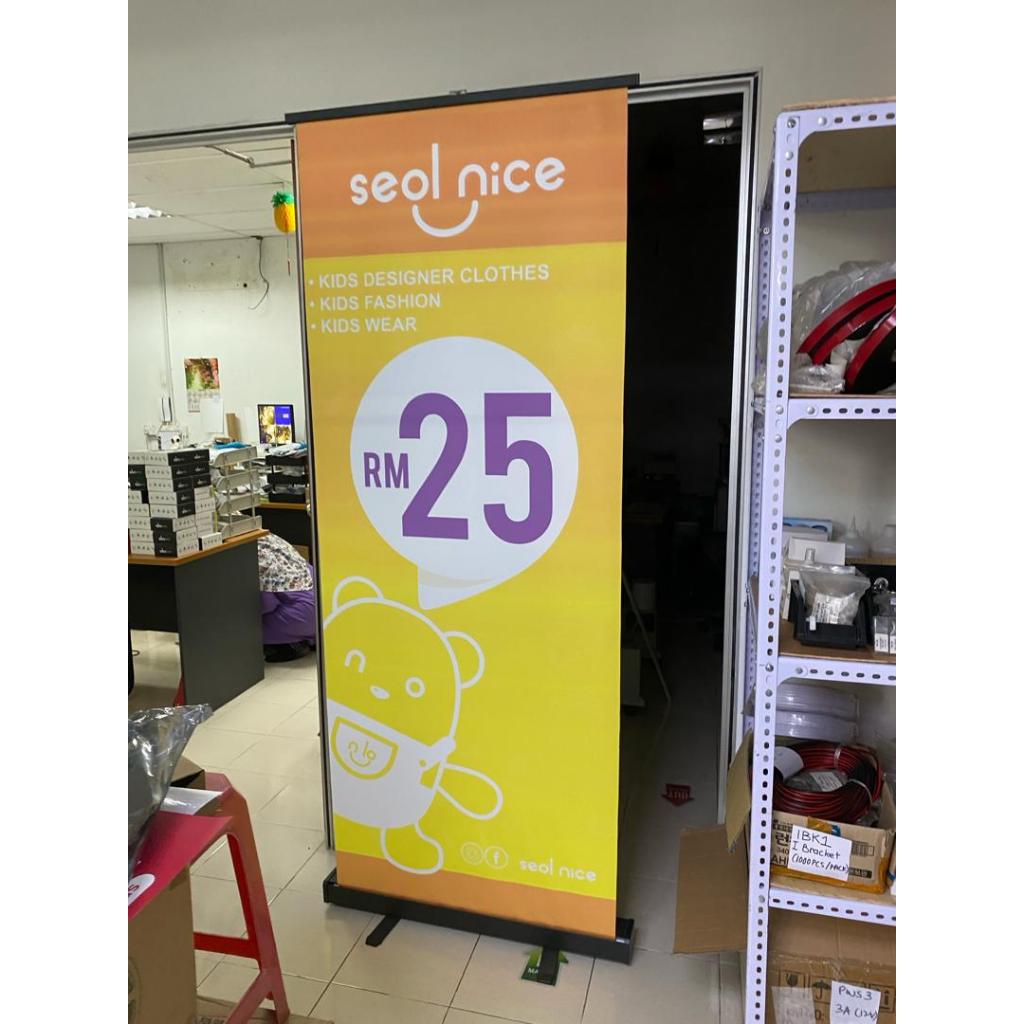 ALUMINIUM ROLL UP BUNTING/BANTING STAND , ROLL UP WITH BAG, BANTING ...