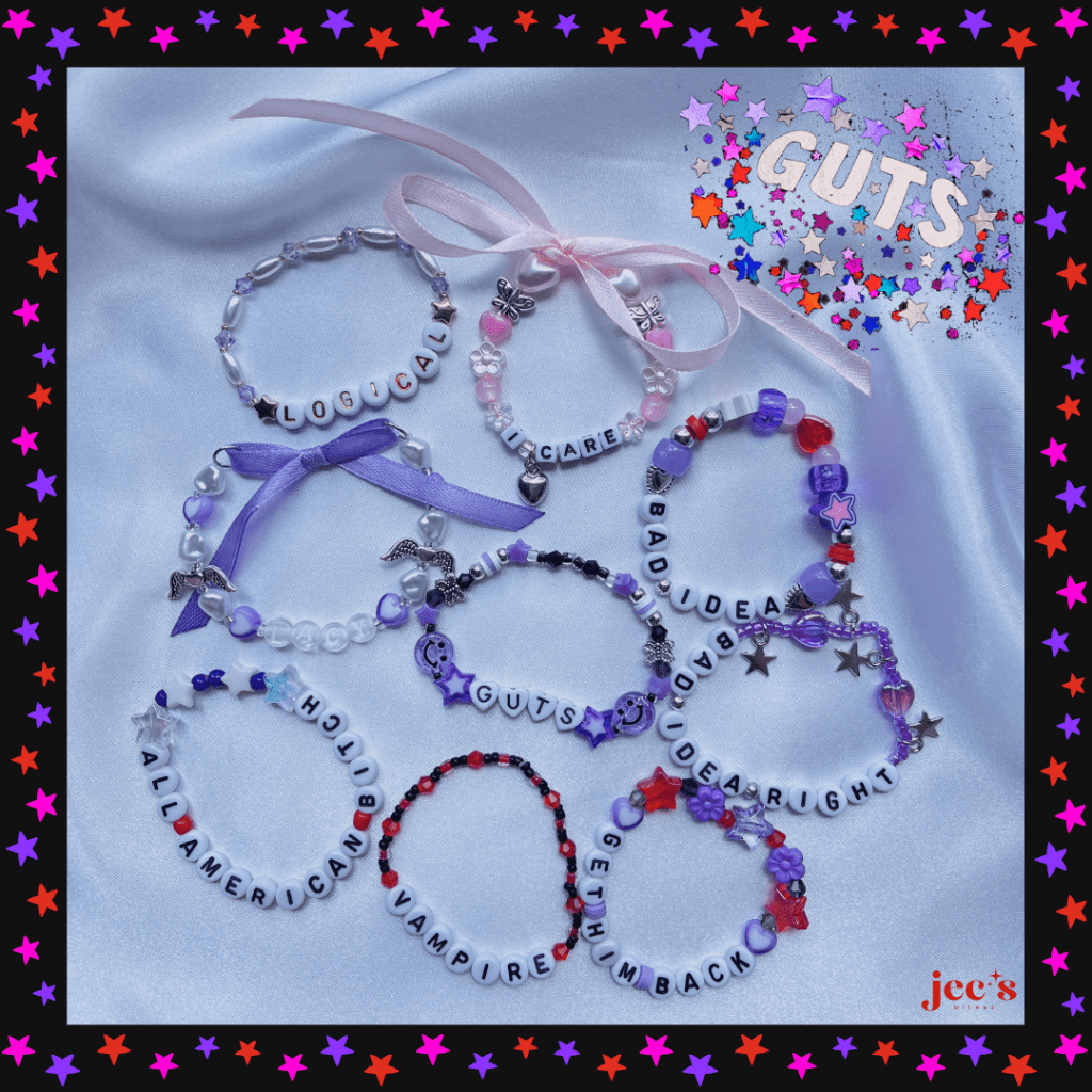 GUTS Olivia Rodrigo | GUTS Inspired Friendship Bracelets | Olivia ...