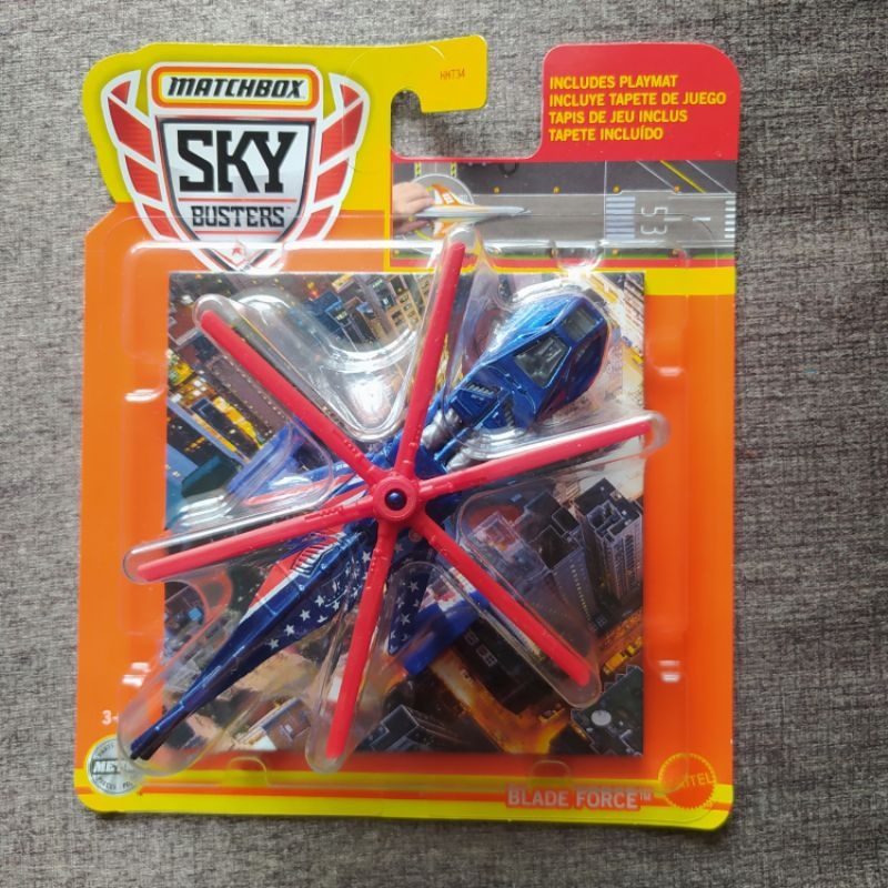 Matchbox Blade Force Helicopter - Blue (Sky Busters) | Shopee Malaysia