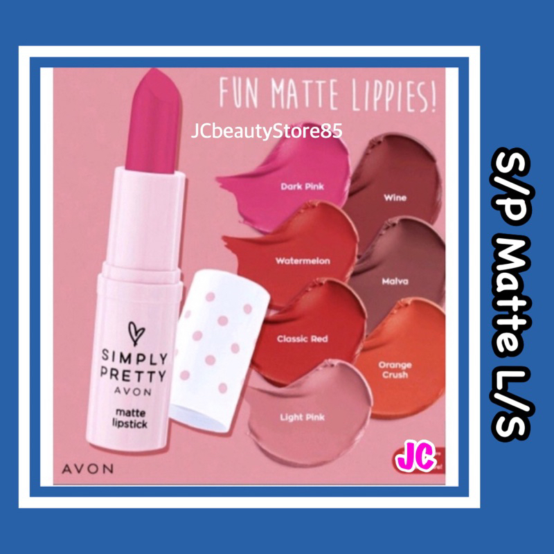 AVON SIMPLE PRETTY MATTE LIPSTICKS 4g | Shopee Malaysia