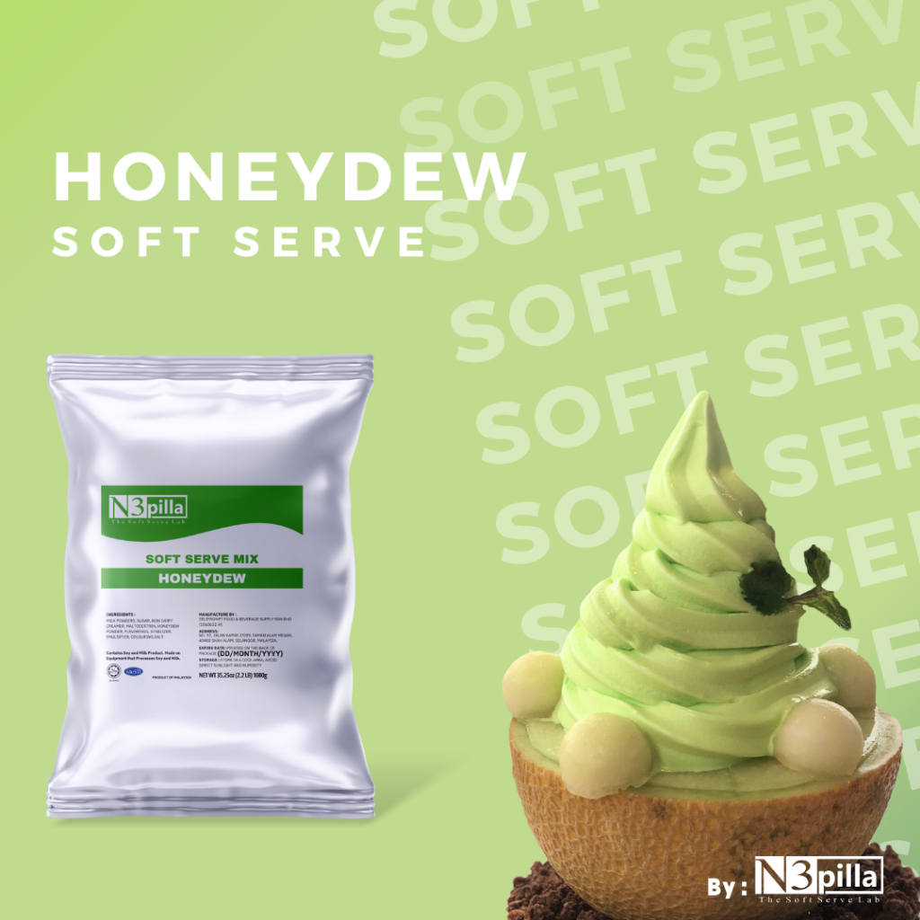 N3 Honeydew Soft Serve Ice Cream Powder 1KG | Shopee Malaysia
