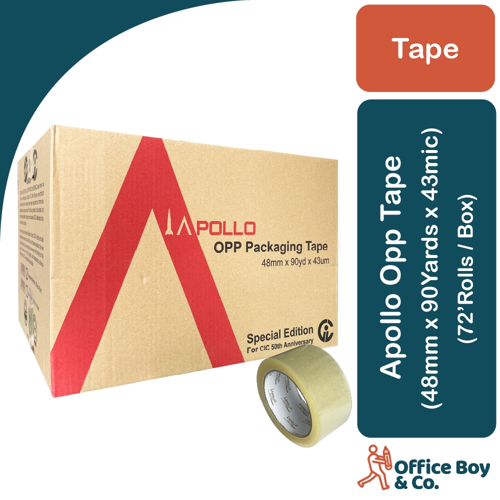 (Original) Apollo OPP Adhesive Transparent Packaging Tape (72'pcs ...