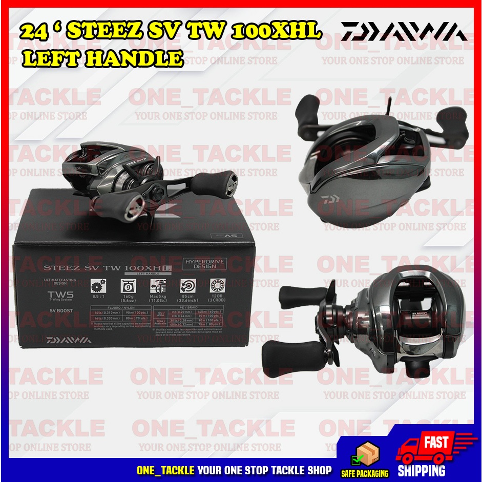 24' Daiwa Steez Sv Tw 100XHL baitcasting reel 100% original japan | Shopee Malaysia