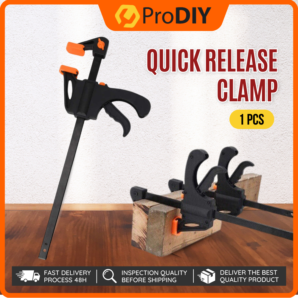 4inch 100mm Quick Release Clamps Wood Working F Clamp Bar Release Clip ...