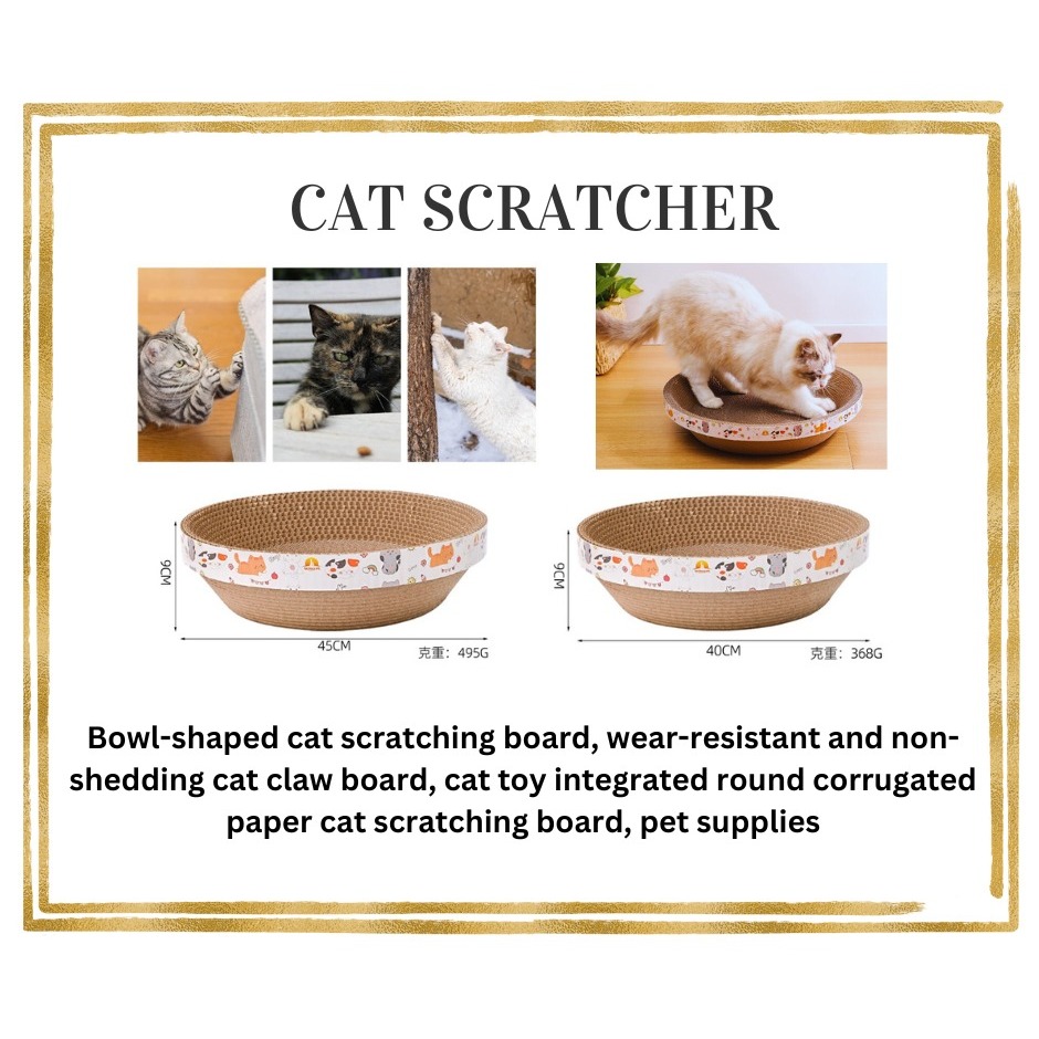 Cat Scratcher BIG Size Cat Bowl Cat scratching | Shopee Malaysia