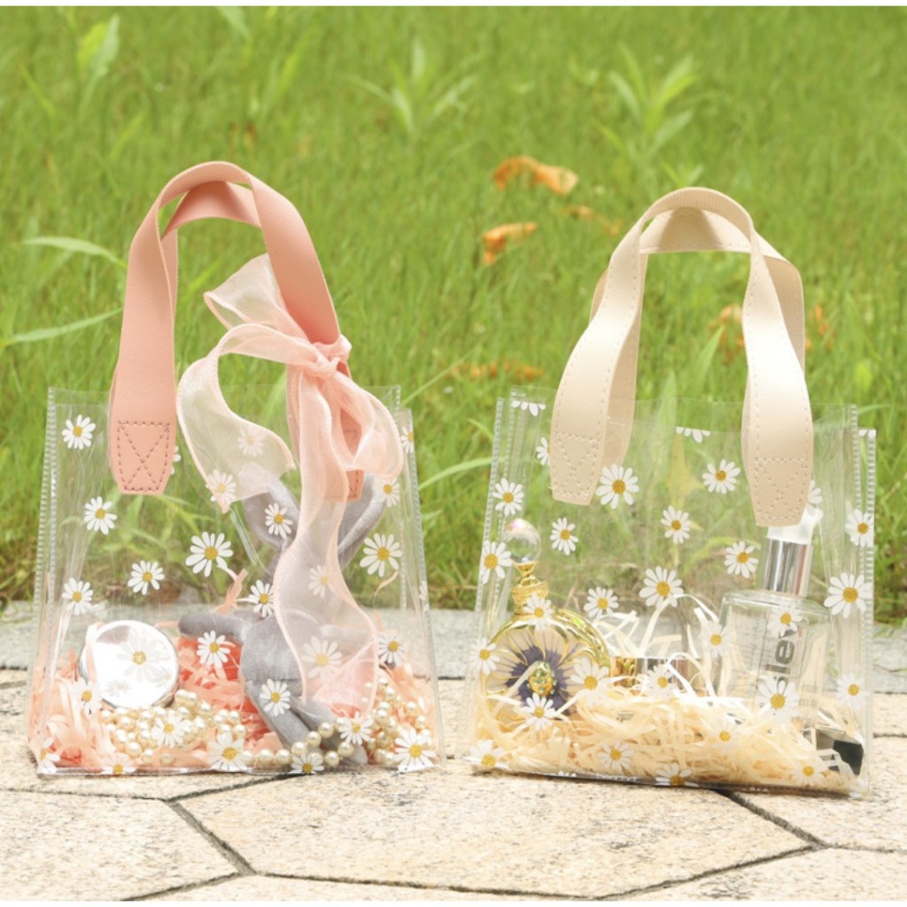 Daisy Clear Bag Tote Bag Transparent Gift Bag | Shopee Malaysia