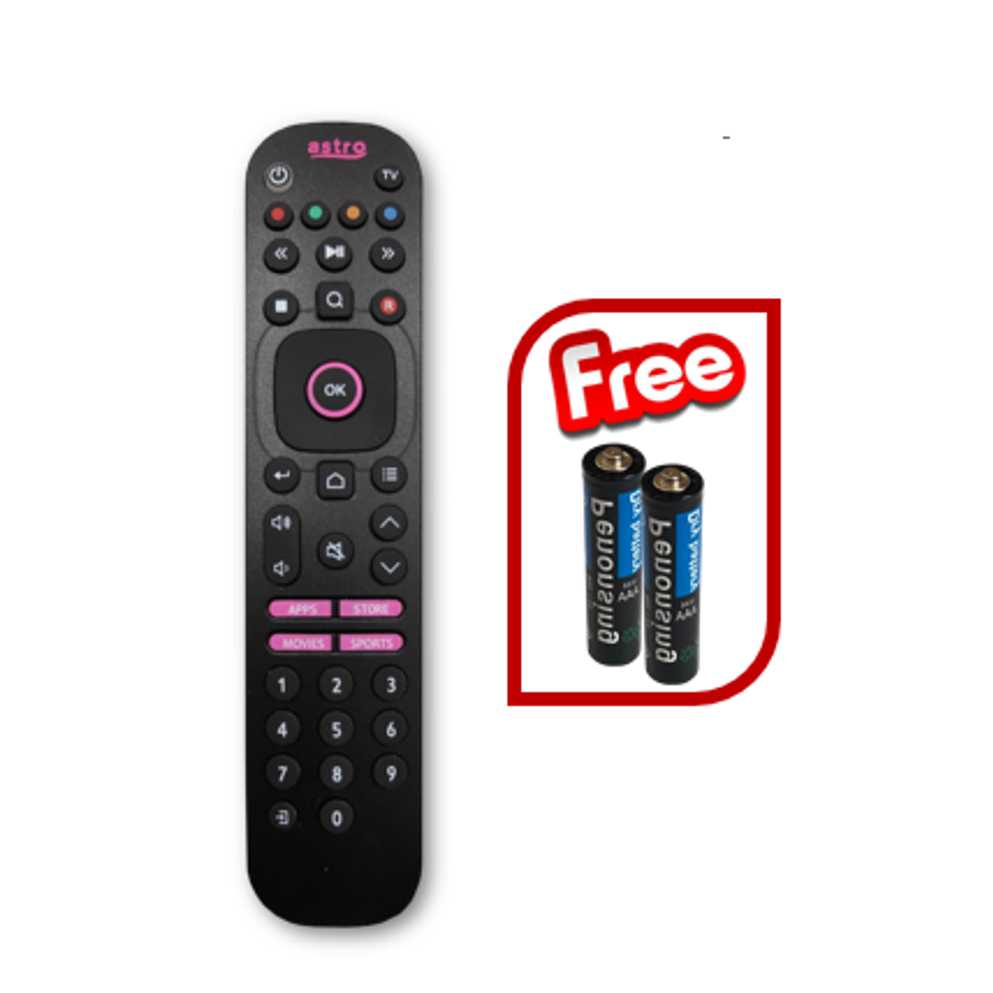 Astro Remote Series Remote Controller Alat Kawalan Jauh Astro Hitam ...
