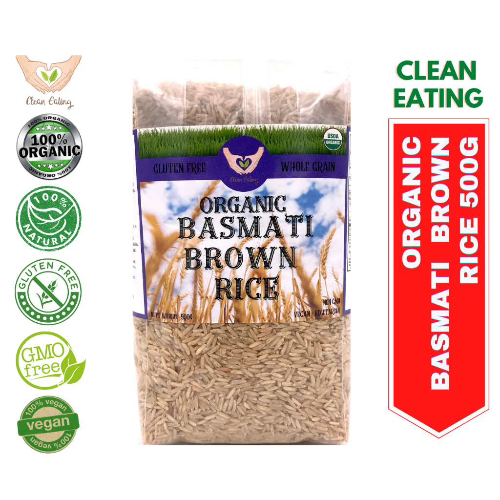 Clean Eating Organic Basmati Brown Rice 500g | Shopee Malaysia