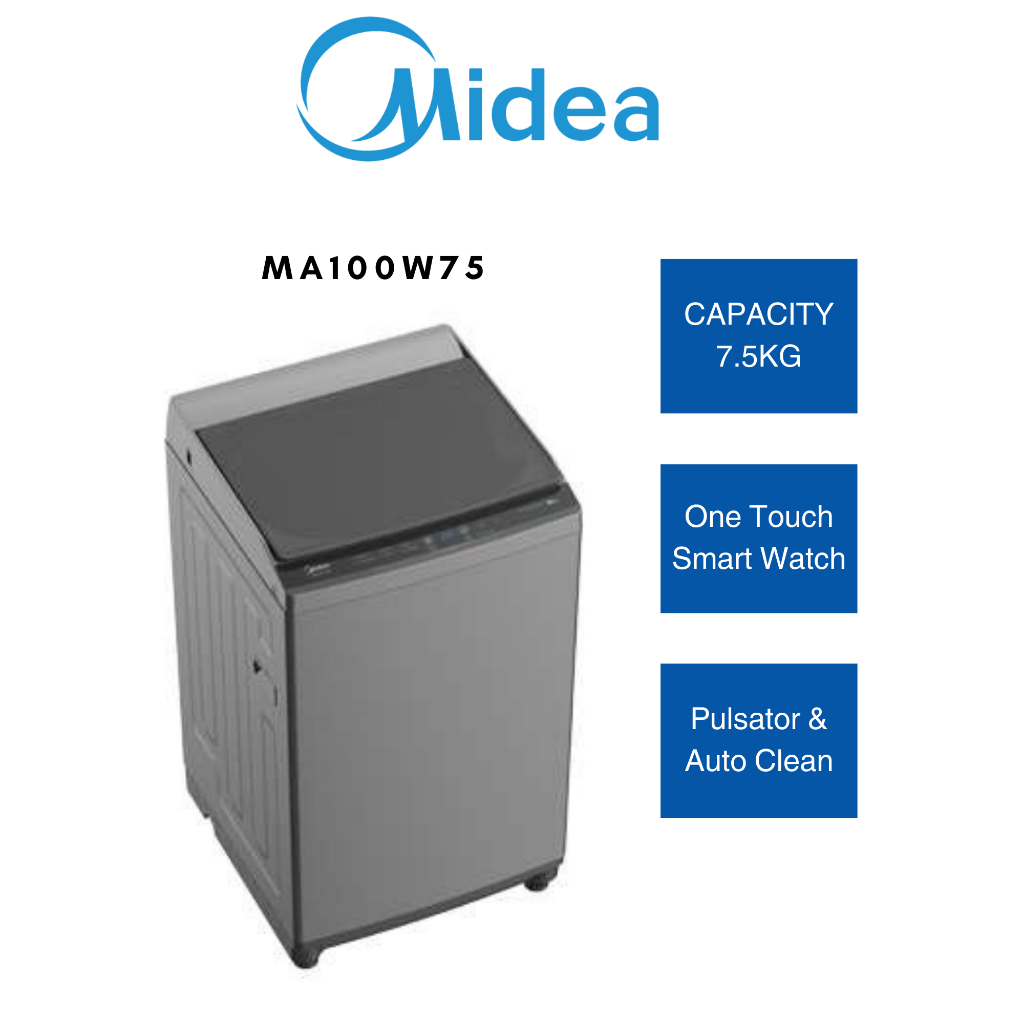 Midea Branded Fully Auto Washing Machine 7.5KG MA100W75 | Shopee Malaysia