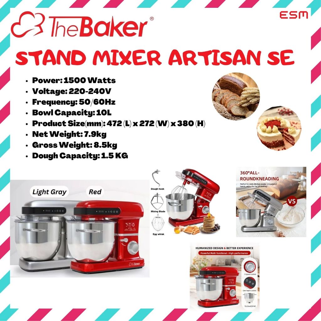 BAKER STAND MIXER ARTISAN SE (10L) | Shopee Malaysia