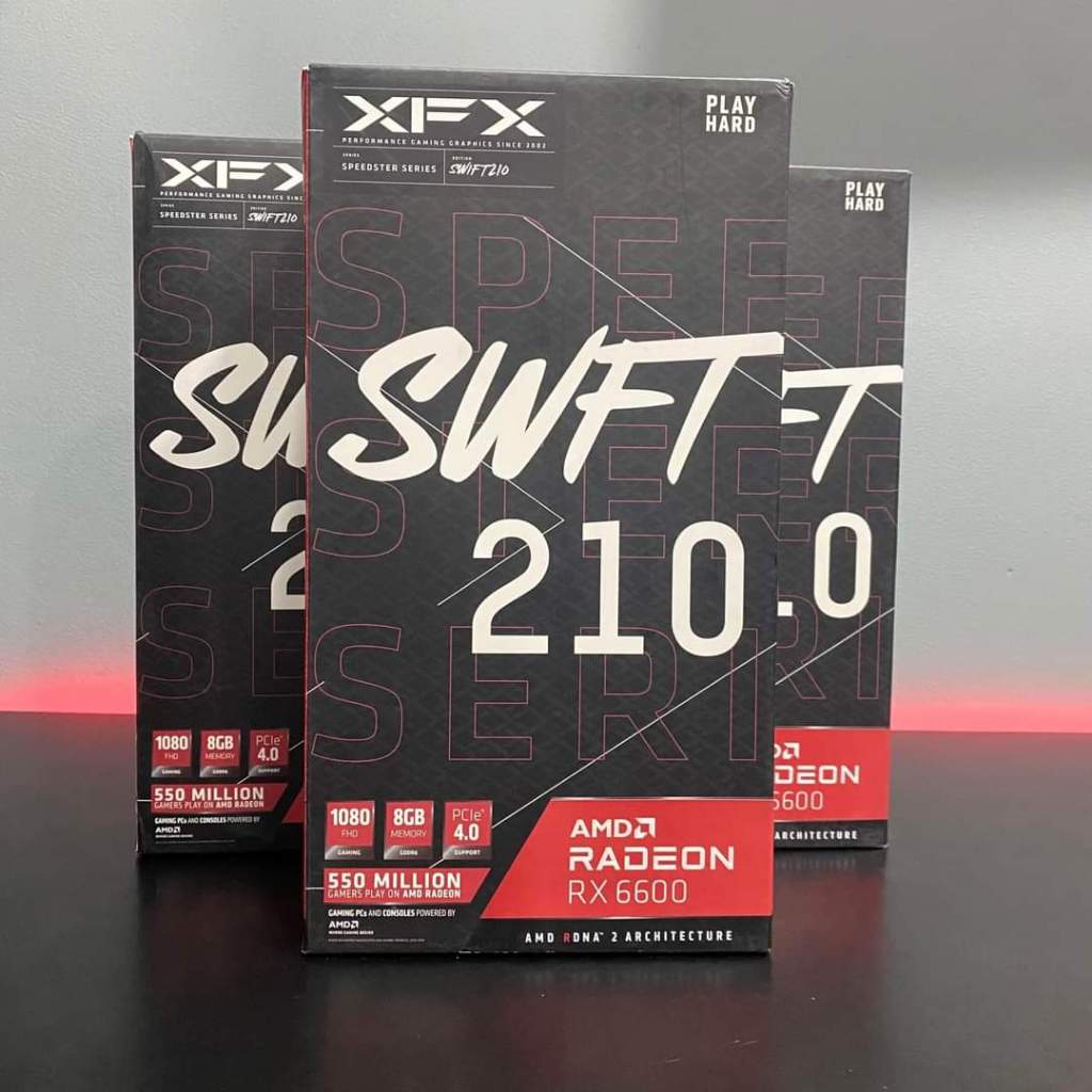 NEW XFX SPEEDSTER SWFT 210 RADEON RX 6600 8GB CORE GAMING GRAPHICS CARD ...