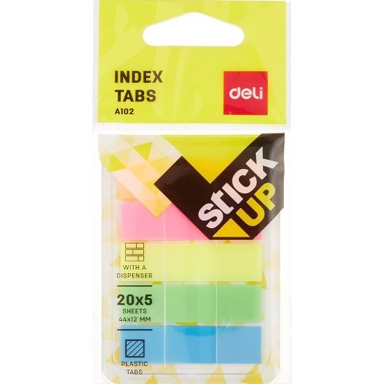 DELI A102/A103 INDEX TABS STICK UP | Shopee Malaysia