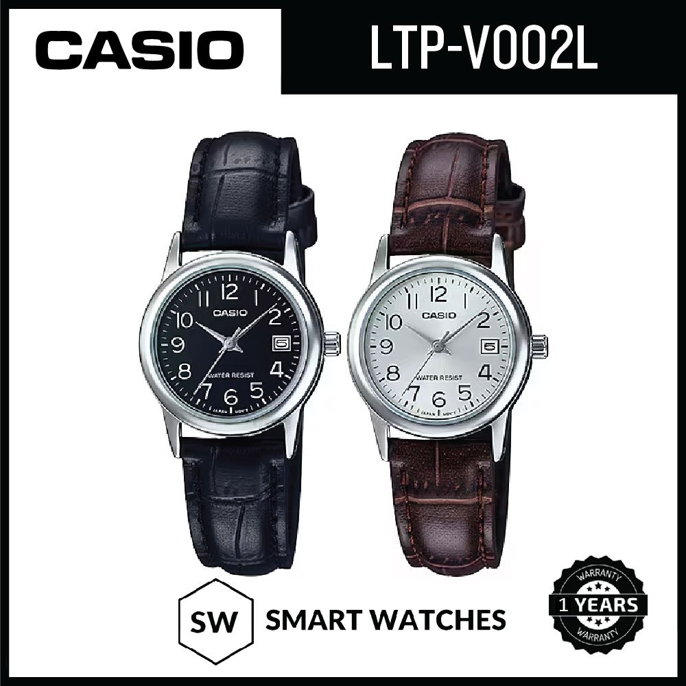 Casio LTP-V002L Series LTPV002L-1B/ LTPV002L-7B2 Women's Watch - 1 Year ...