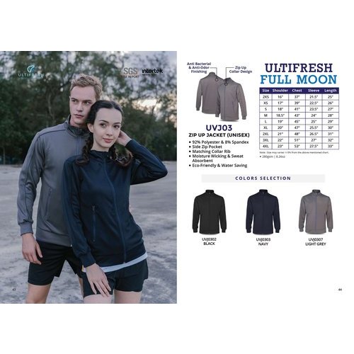UVJ03 ULTIFRESH FULL MOON ZIP UP JACKET | Shopee Malaysia