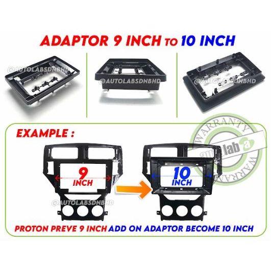9 inch to 10 inch Android Player Universal Frame Casing Convertor ...