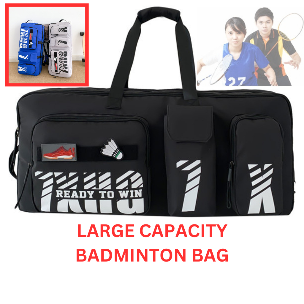 Large Badminton Bag New Shoulder Sports Bag Large Capacity Beg Besar ...