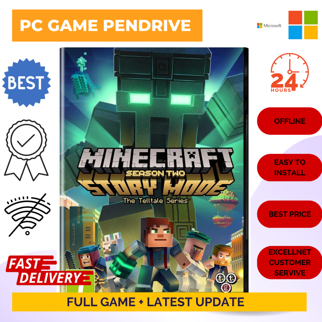 Minecraft Story Mode Complete Season 2 - Offline [ Pendrive 32 GB ] PC ...