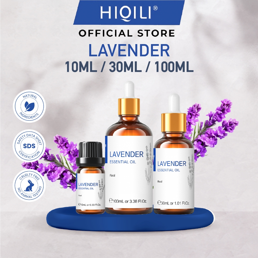 HiQiLi Lavender Essential Oil Natural Plant Extraction for Diffuser ...