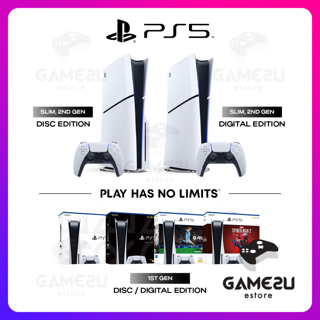 (READY STOCK) PS5 Playstation 5 Disc SONY MYS SET / Digital Edition ...