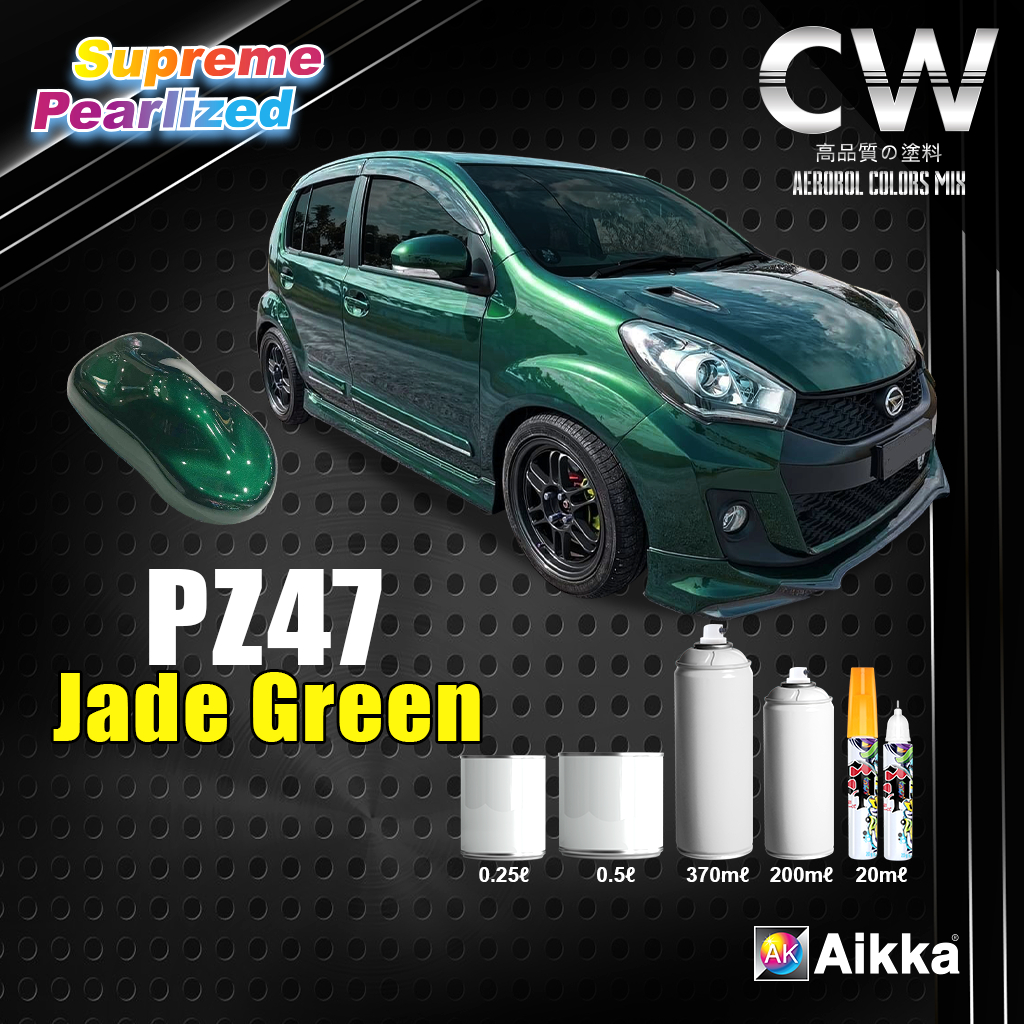 2K Paint 【 AIKKA PZ47 Jade Green 】 SUPREME PEARLIZED SERIES Color Car ...