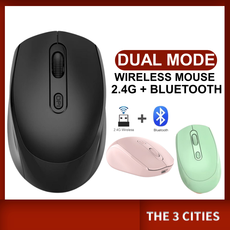 256 2.4G + Bluetooth Dual Mode Wireless Mouse Ergonomics Design ...