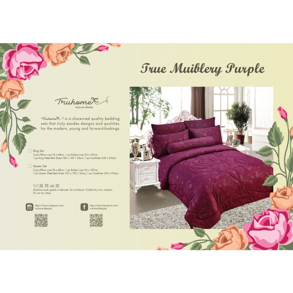 [Premium Quality Comforter - Queen Size] TruHome Comforter Elegant ...