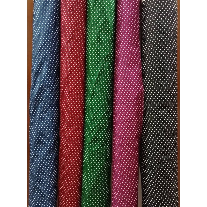 KAIN COTTON TETRON CORAK POKADOT 45INCI READY STOCK | Shopee Malaysia
