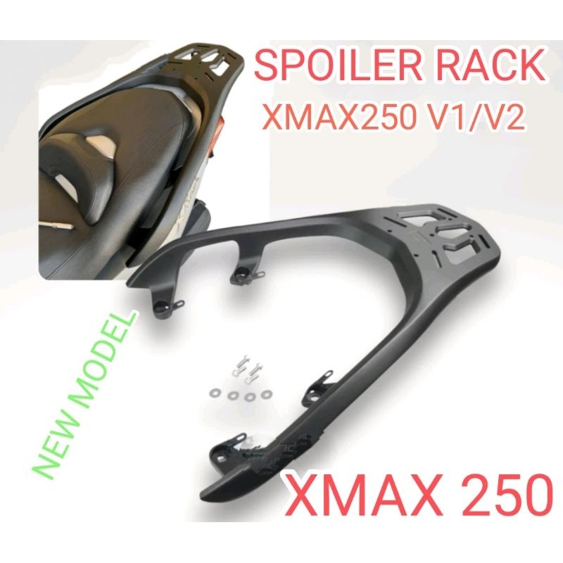 SPOILER RACK MONORACK (HEAVY DUTY) XMAX 250 V1 XMAX250 V2 TOP BOX RACK ...