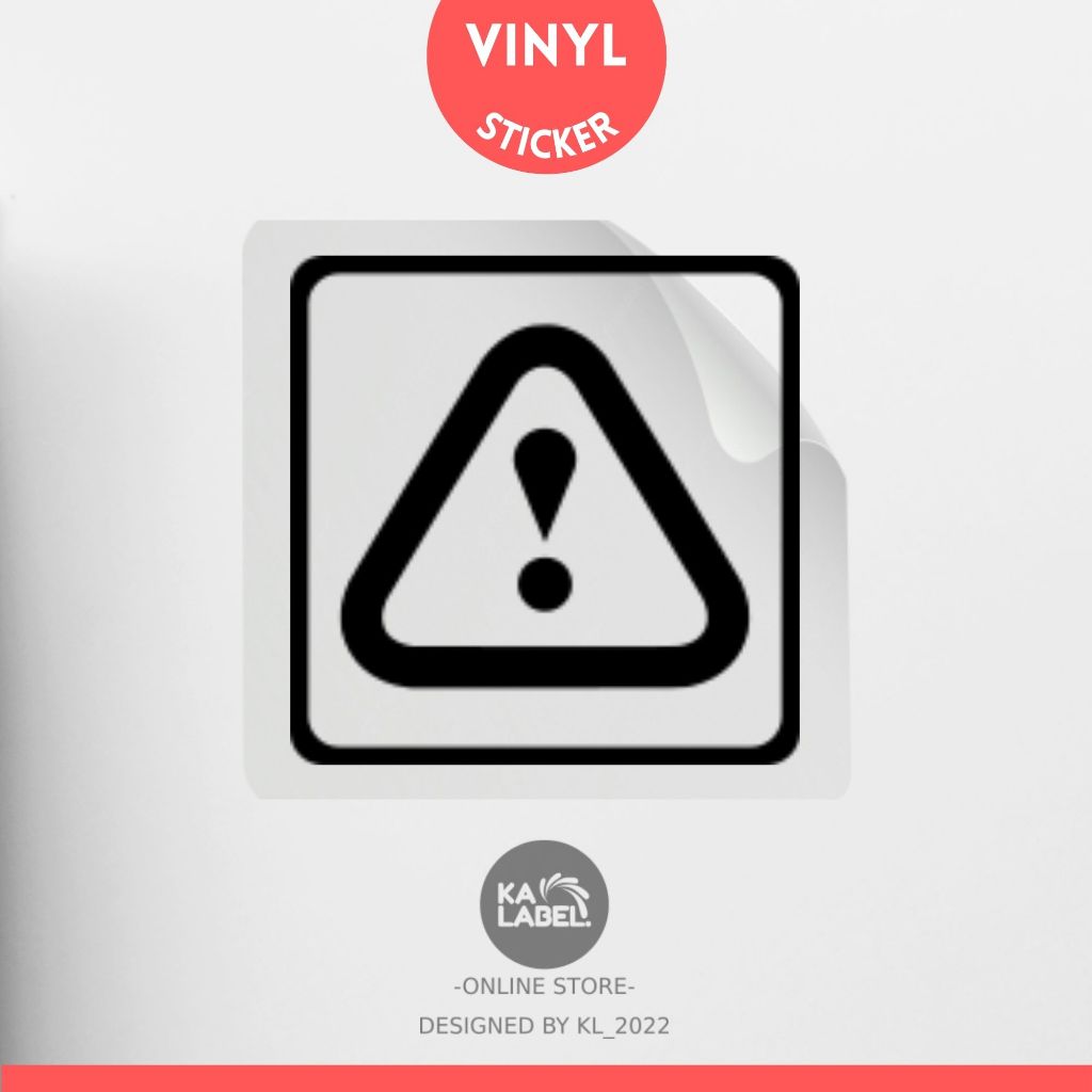 Ready Made 】Caution Door Window Glass Sign Sticker - Home / Office ...