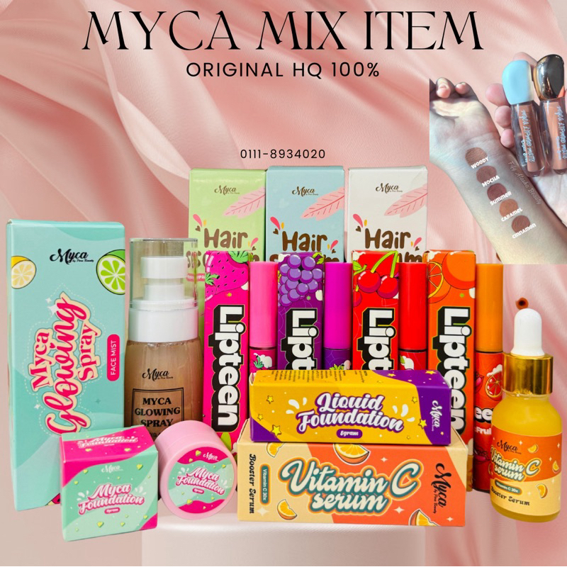MYCA MIX Lipmud & Twins Matte | Lipmatte | Lipteen | Glowing Spray ...