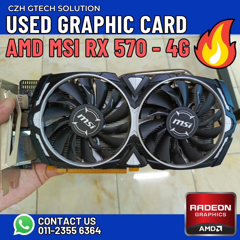 [Ready Stock] Used Grafis Kad/Second hand GPU/Graphic Card/RX570/RX580 ...