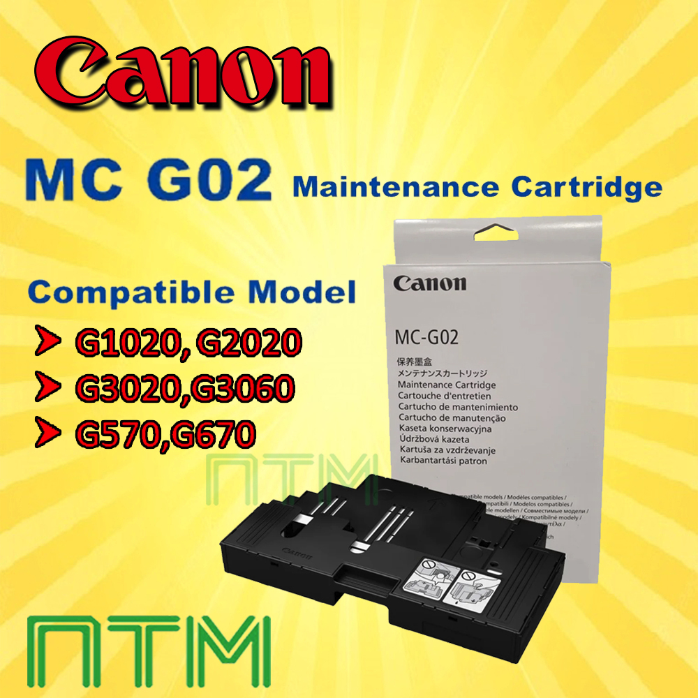 Canon MC-G02 Maintenance Cartridge for G1020 G2020 G3020 G3060 G570 G670 Printer absorber ...