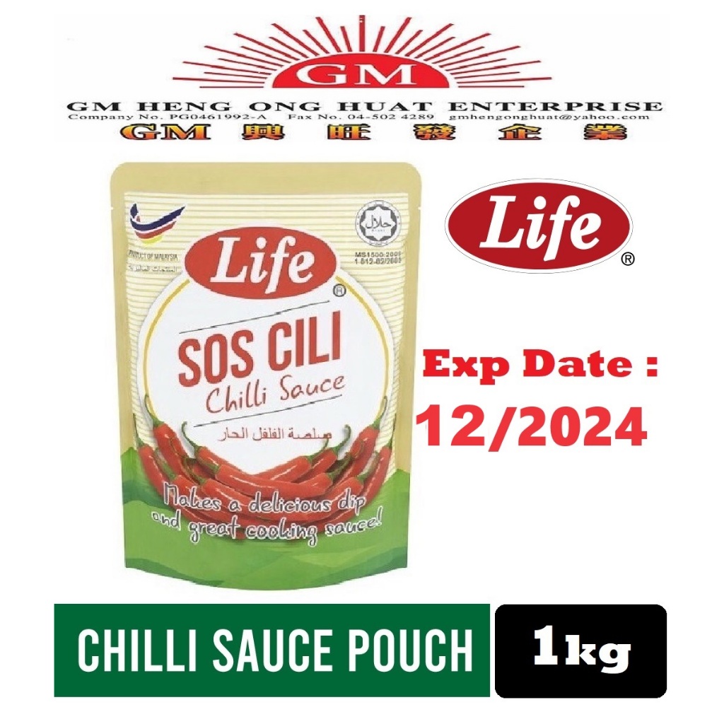 LIFE SOS CILI PACK 1KG / LIFE CHILLI SAUCE POUCH 1KG | Shopee Malaysia