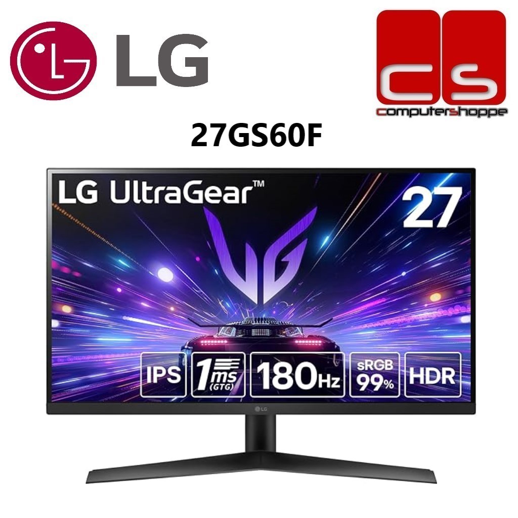 LG UltraGear 27GS60F 27'' FHD 180HZ 1MS HDR10 IPS Gaming Monitor | Shopee Malaysia
