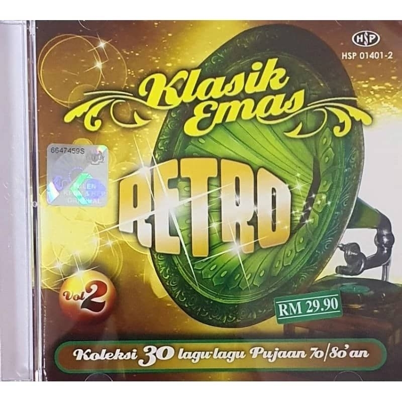 CD Klasik Emas Retro Koleksi 30 Lagu-Lagu Pujaan 70/80'an (2 Disc ...