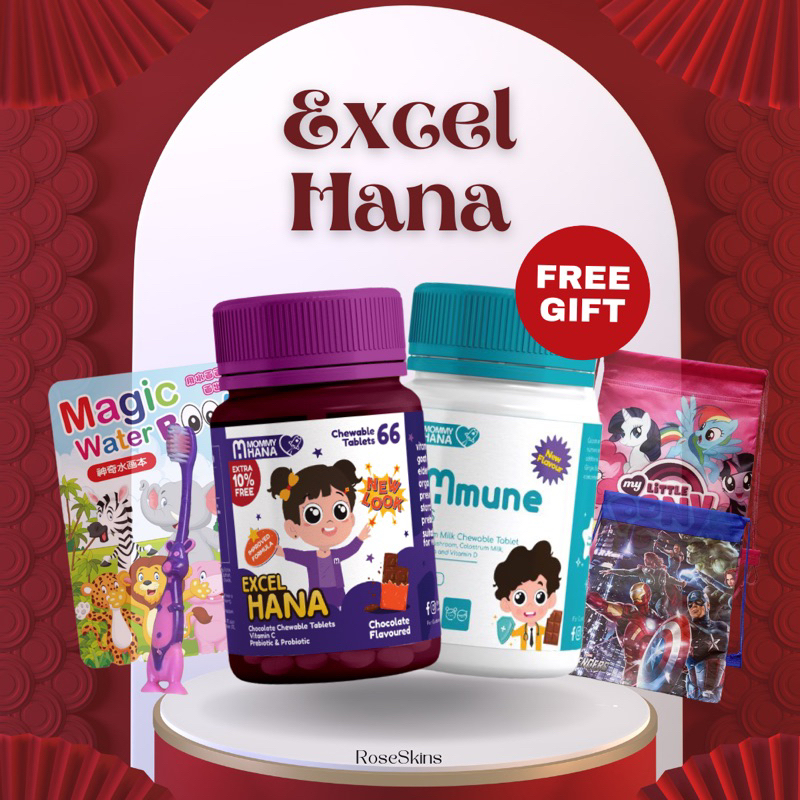 [ READY STOCK ] EXCEL HANA chocolate flavoured tablets 60 original dri ...