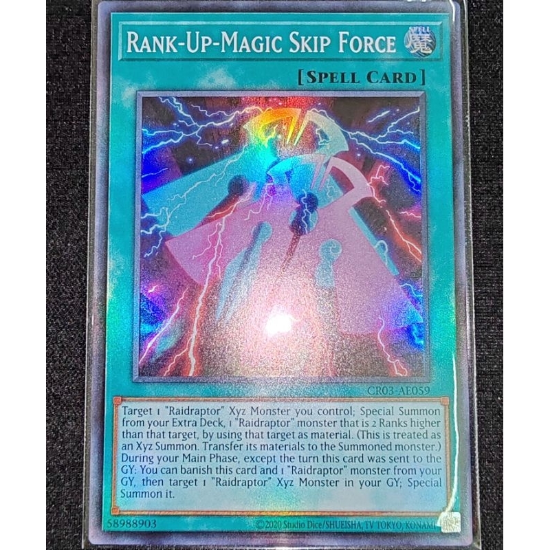 YUGIOH CR03-AE059 RANK-UP-MAGIC SKIP FORCE [SR] | Shopee Malaysia