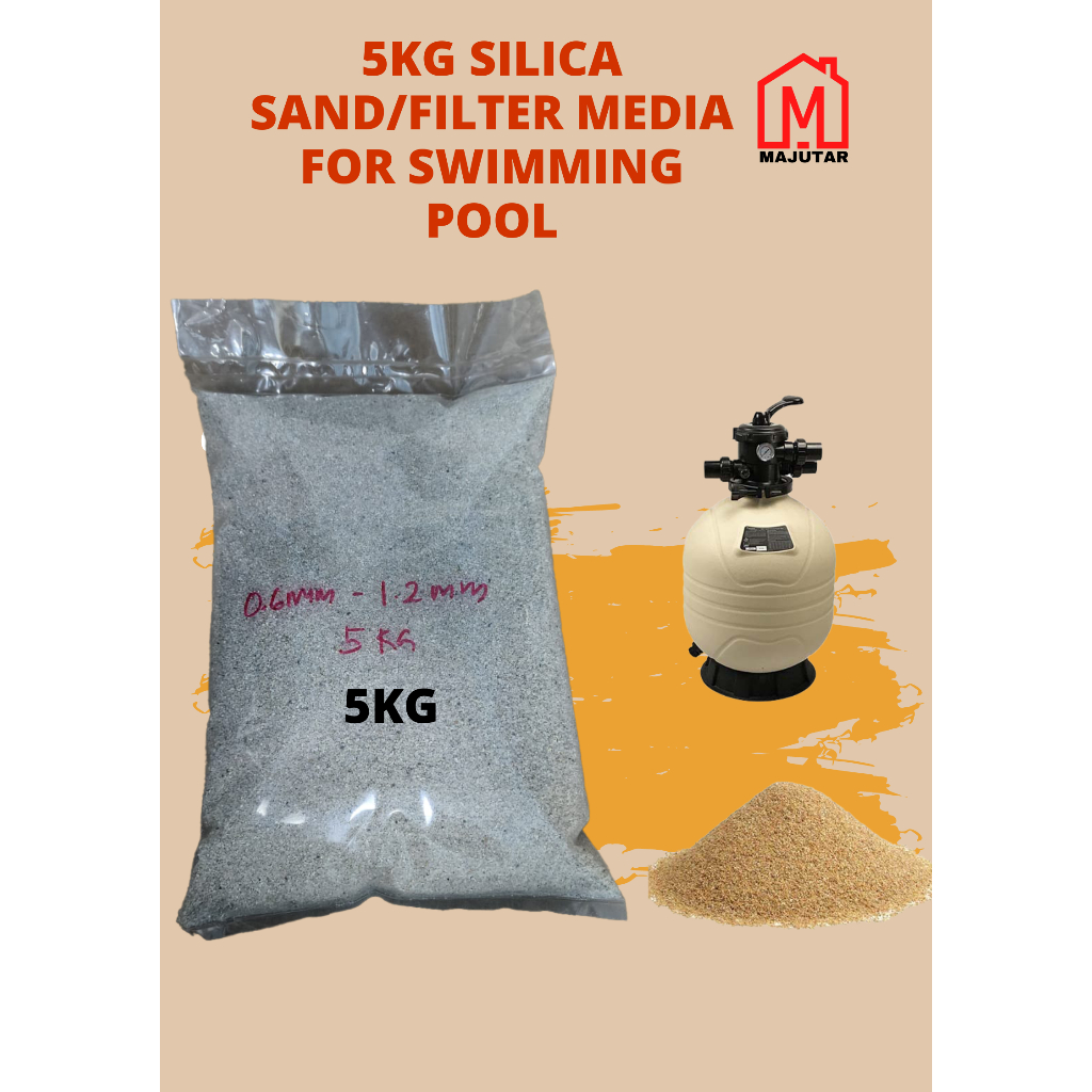 Silica Sand - Swimming Pool Filter Media 5Kg per Bag | Shopee Malaysia