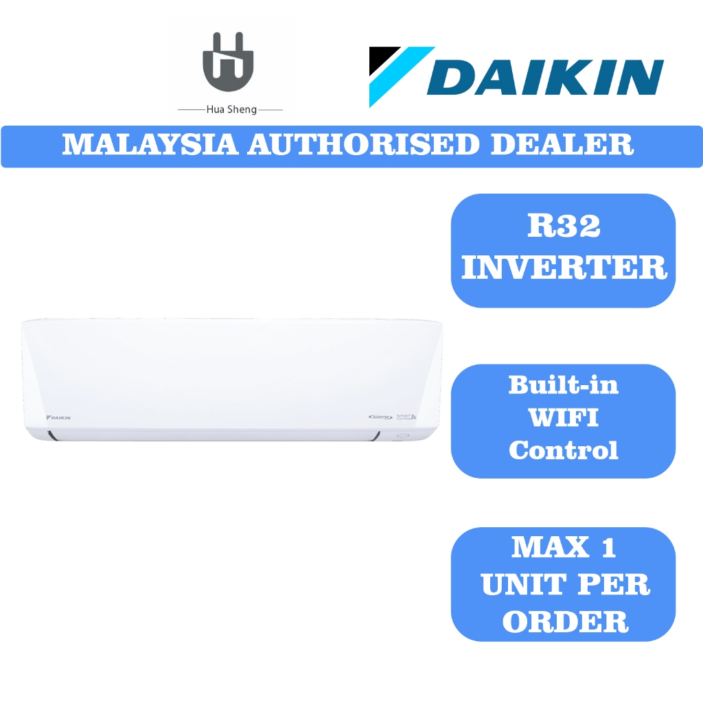 DAIKIN INVERTER FTKU SERIES (R32) FTKU28 WIFI SMART | Shopee Malaysia