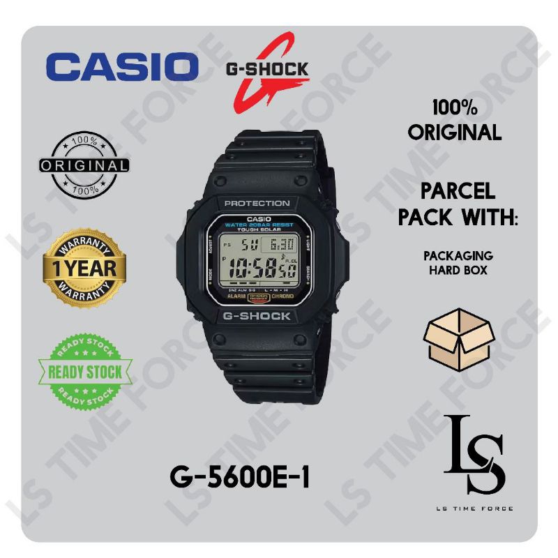 G-SHOCK ORIGINAL G-5600E-1/G-5600E-1DR/G5600E-1/G5600E | Shopee Malaysia