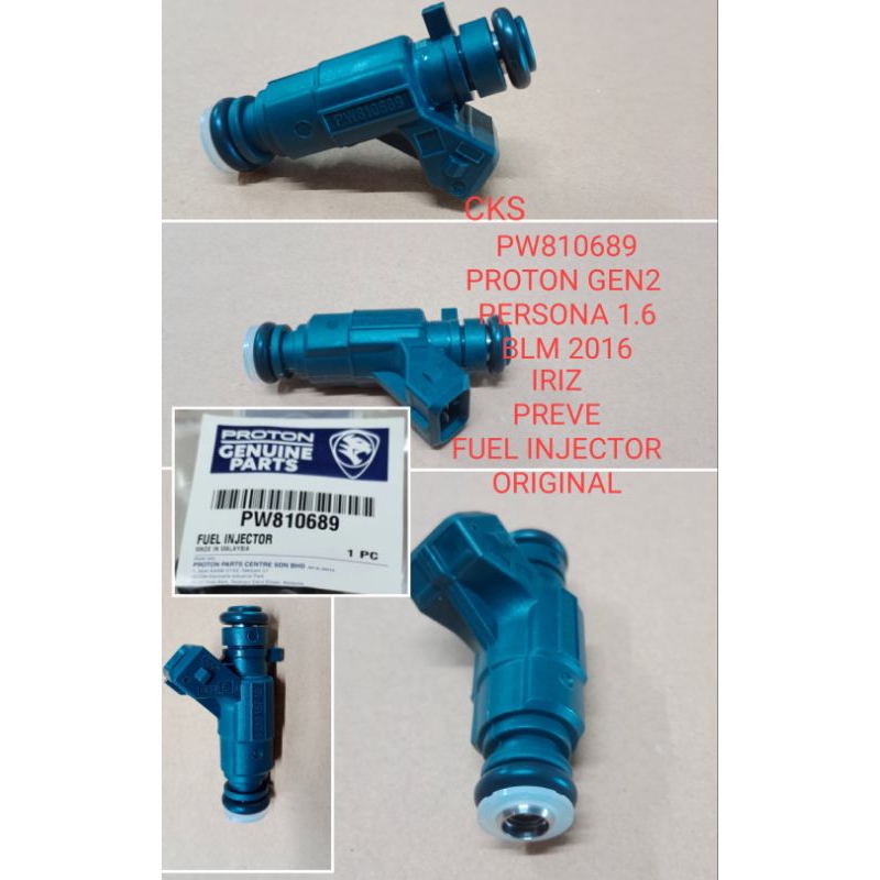 ORIGINAL PROTON GEN2 PERSONA 1.6 BLM IRIZ PREVE FUEL INJECTOR (PW810689 ...