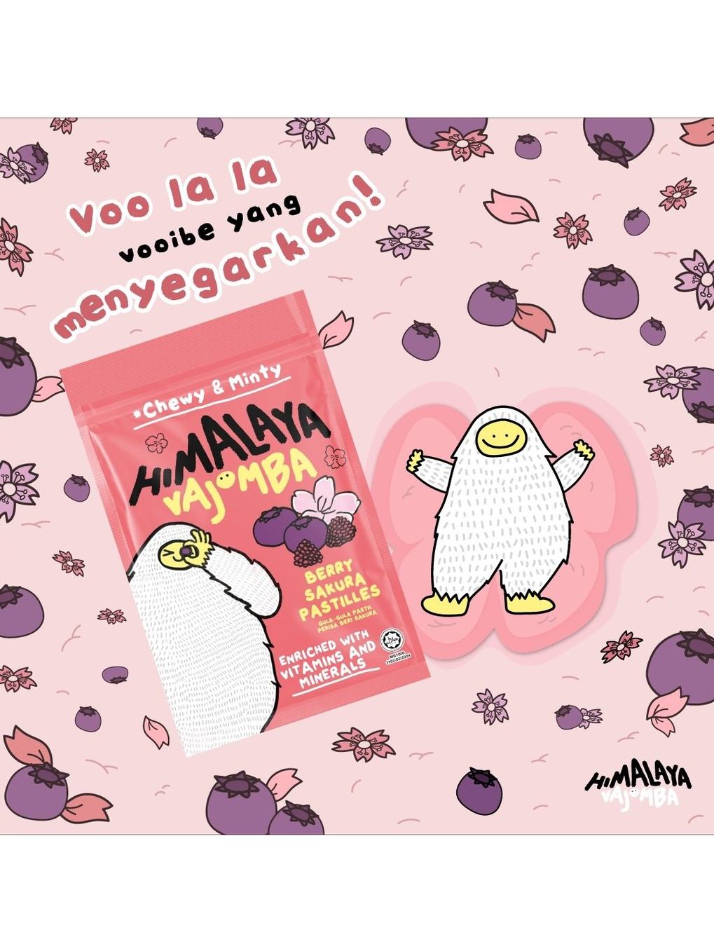 Himalaya Vajomba Pastilles Berry Sakura 25g x 12pkt | Shopee Malaysia
