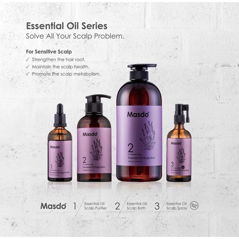 Masdo® Professional For Sensitive Scalp Essentials Oil Scalp Bath and ...