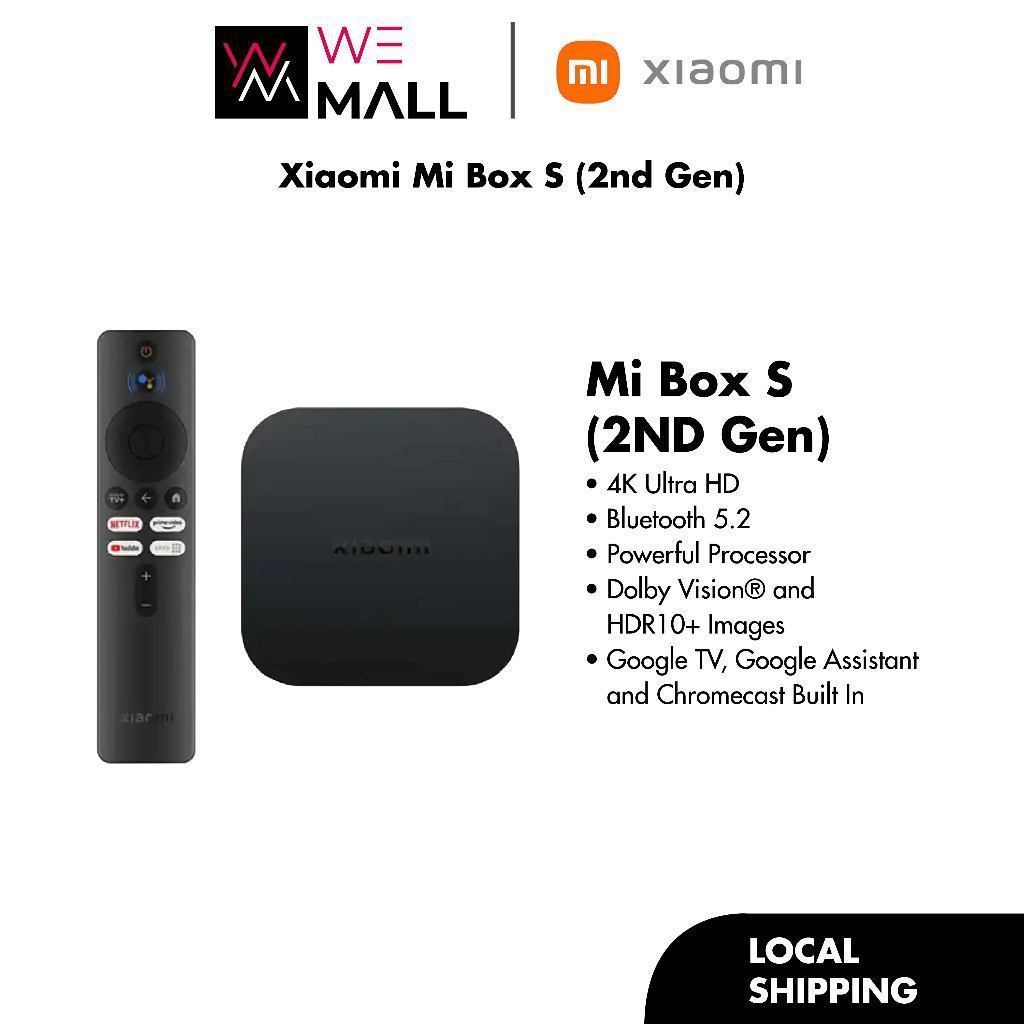 Xiaomi Mi Box S (2nd Gen) 4K HDR TV Box Google Assistant Media Player ...